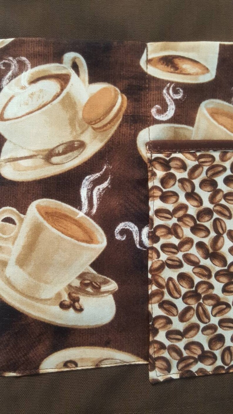 Coffee Print Apron, Baristas Apron, Coffee Bean Apron, Kitchen Apron ...