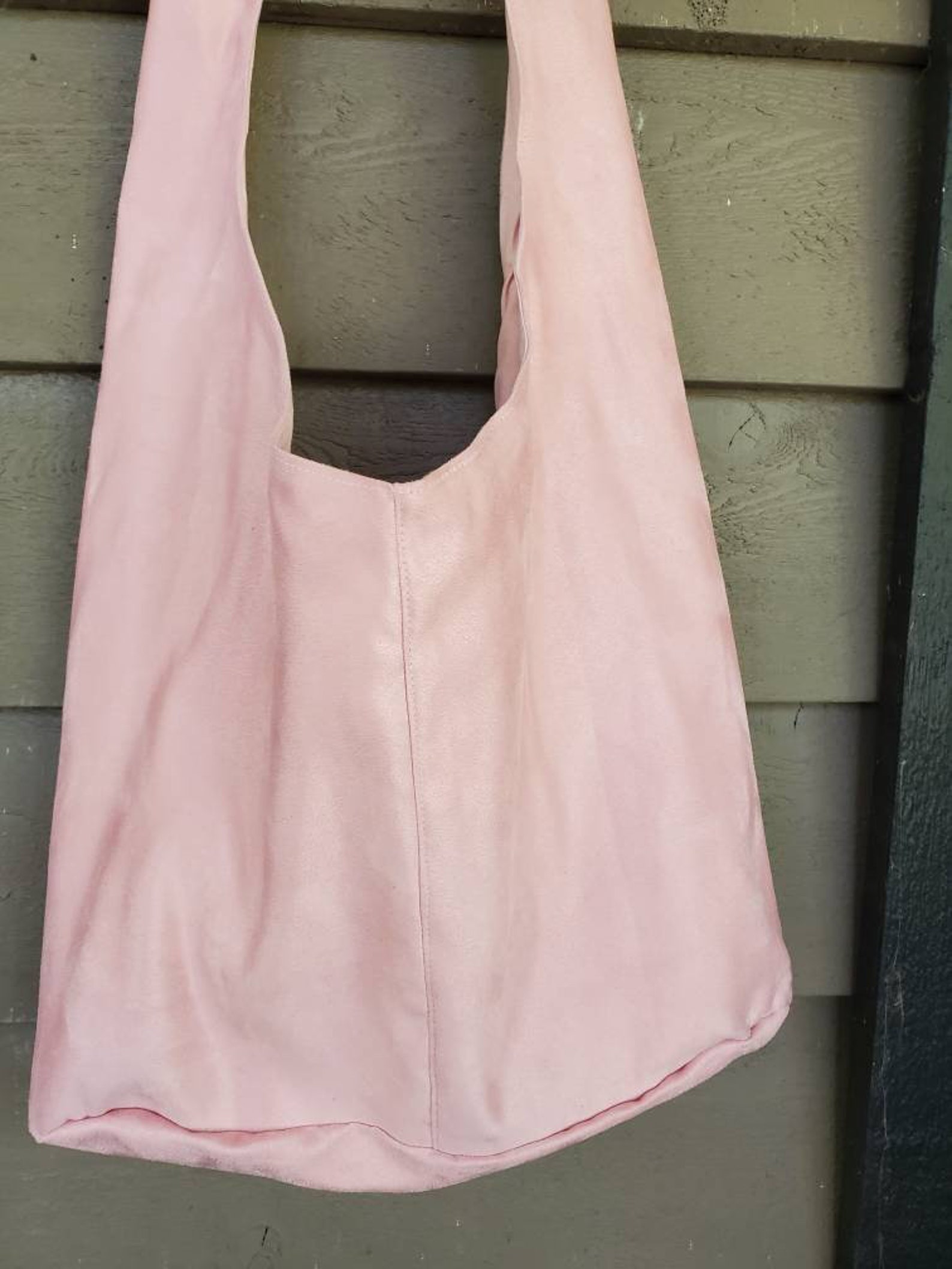 Pink Suede Knotted Hobo Bag, Knotted Sholder Bag, Faux Suede Hobo Bag ...