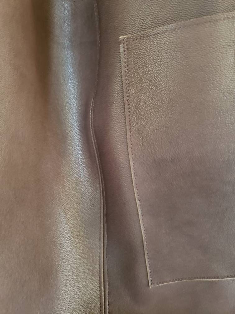Brown Lambskin Leather Unlined Crossbody Hobo Bag, Unlined Leather Hobo ...