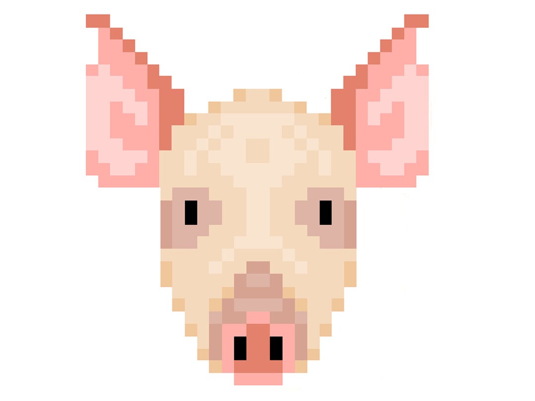Little Pig Pixel Quilt Pattern - PDF Download - Etsy