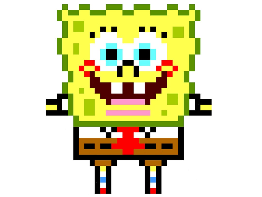 Sponge Bob Pixel Quilt Pattern - PDF Download - Etsy