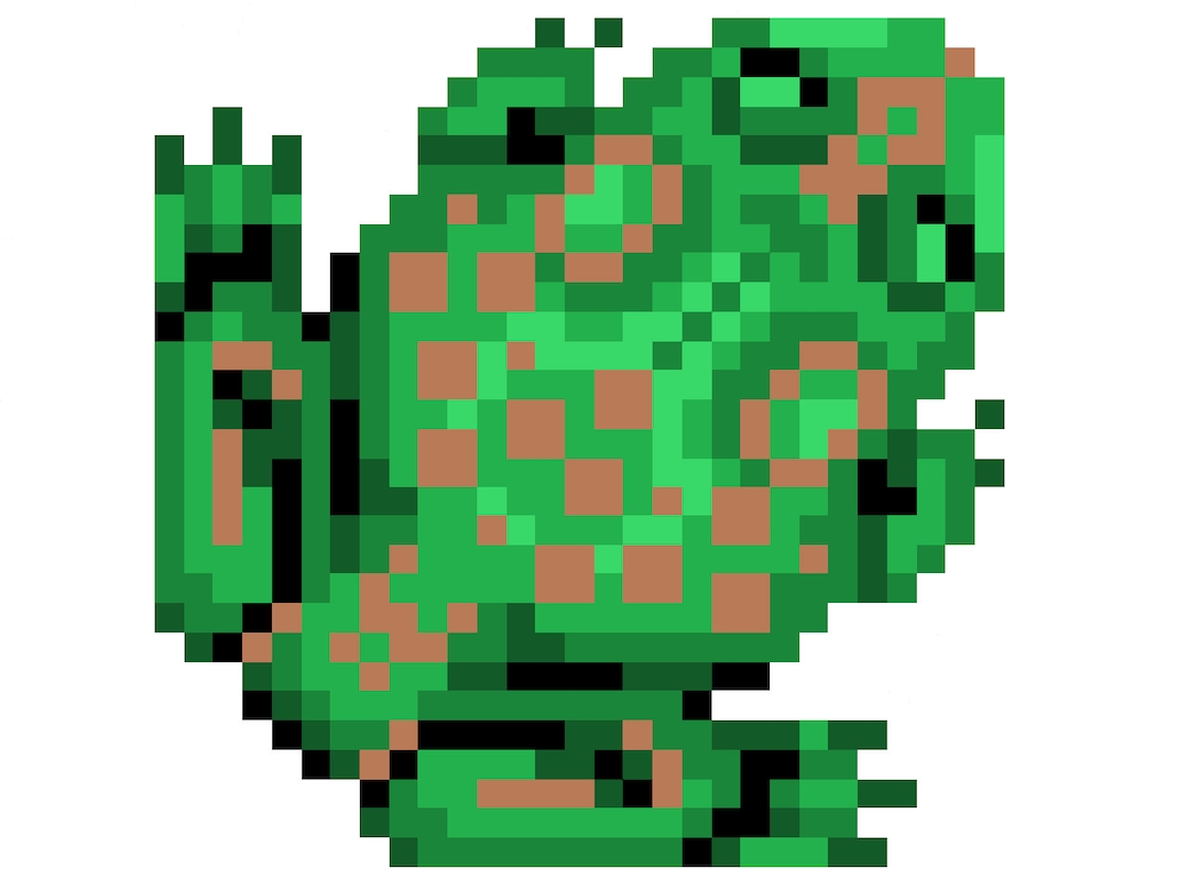 Bullfrog Quilt Top Pattern, Pixel Quilt Pattern, Pixel Quilt - Etsy