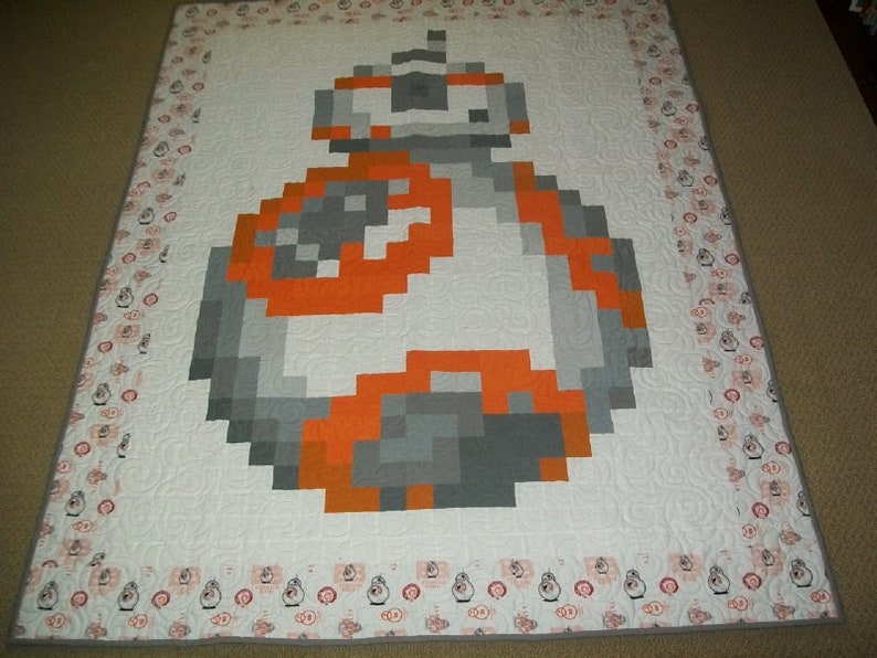 Star Wars BB8 Quilt Top Pattern Pixel Quilt Pattern Pixel - Etsy
