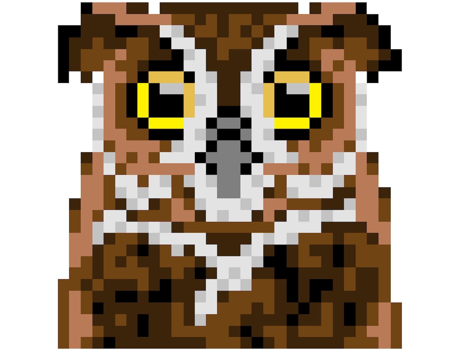 Angry Owl Pixel Quilt Pattern - PDF Download - Etsy