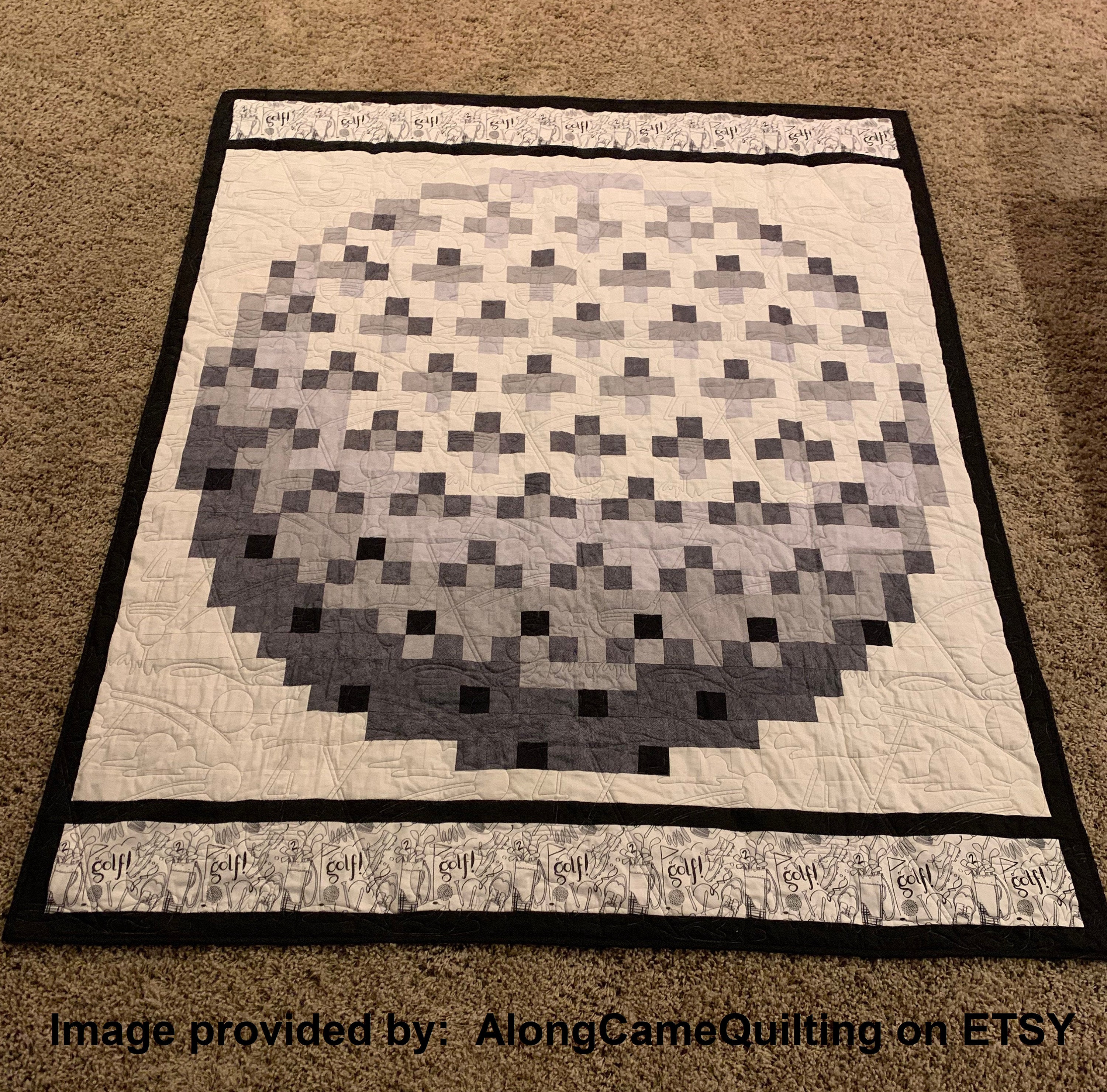Golf Ball Pixel Quilt Pattern - PDF Download - Etsy