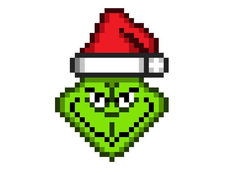 Classic Grinch Pixel Quilt Pattern - PDF Download - Etsy