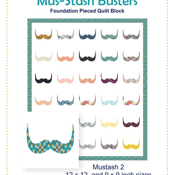 Mustache Quilt - Etsy