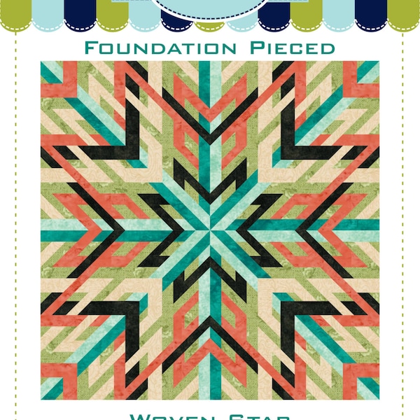 Woven Star Quilt Block Pattern - Etsy
