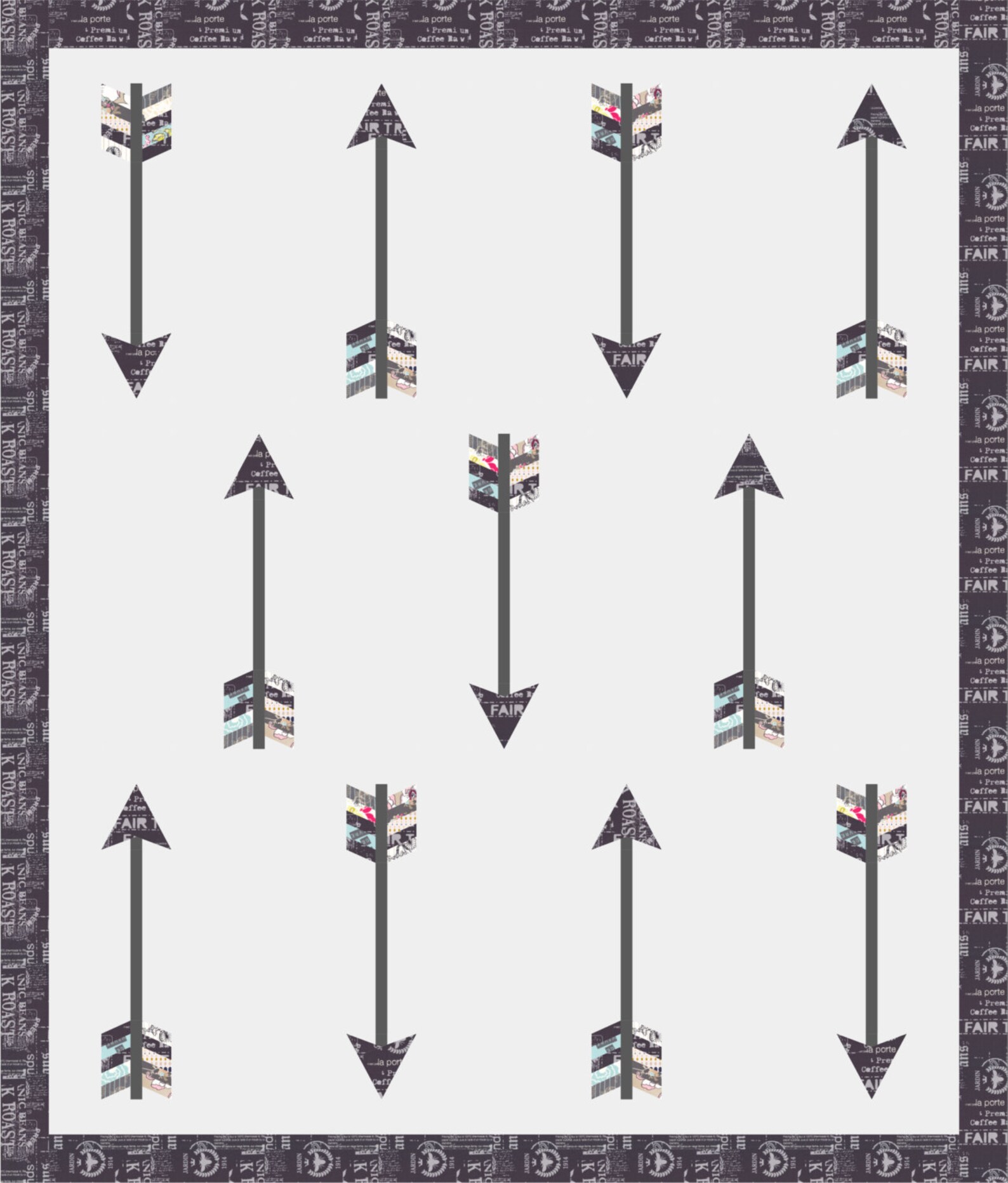 ARROW Quilt Block Pattern Instant Download Paper Pieced Quilt - Etsy