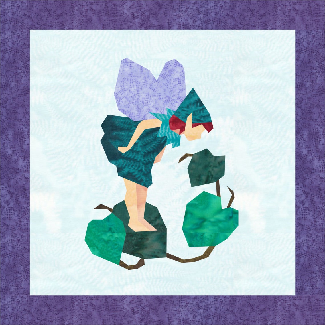 GARDEN FAIRY Quilt Block Pattern Instant Download Paper Pieced - Etsy ...
