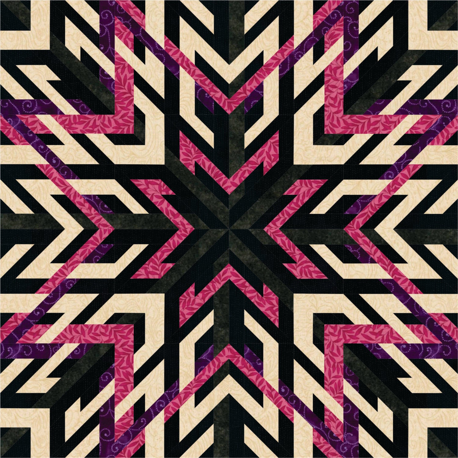 WOVEN STAR Quilt PATTERN Quilt Block Pattern Instant Download - Etsy