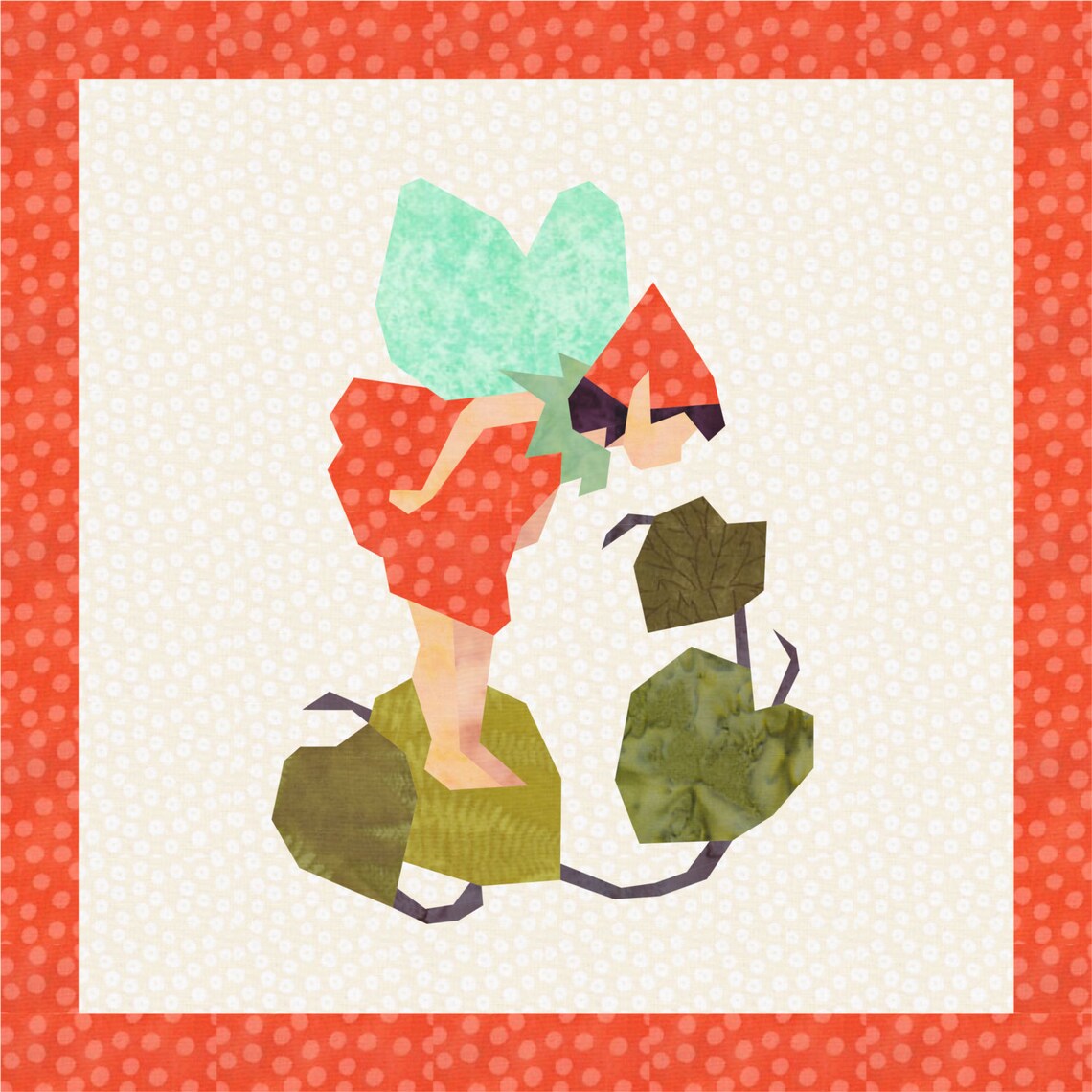 GARDEN FAIRY Quilt Block Pattern Instant Download Paper Pieced - Etsy ...