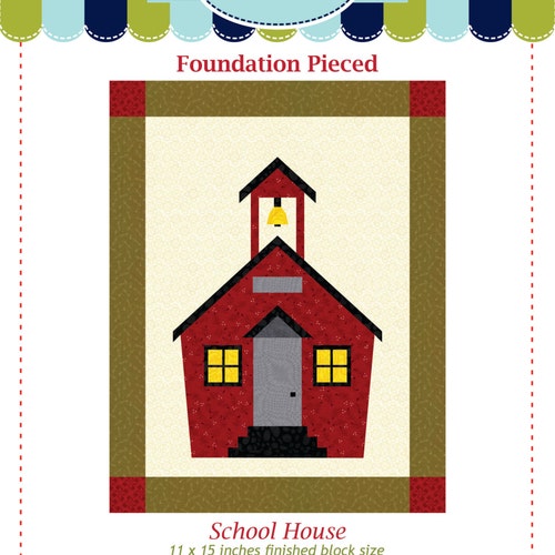 Shaker House Quilt Block Pattern Download - Etsy