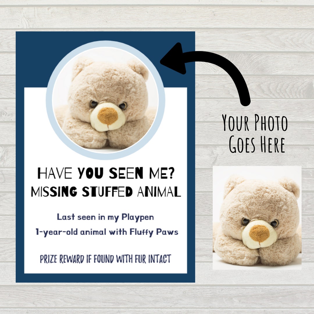 Party Game Missing Stuffed Animal Instant Download Great for First ...