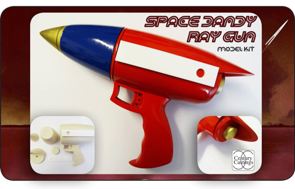 Space Dandy ray gun model kit science fiction cosplay prop | Etsy