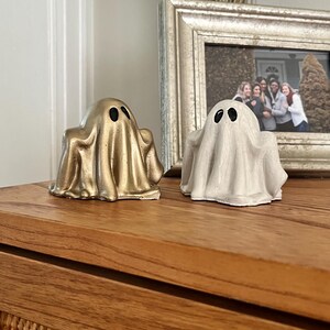 Cement Ghost Figurines, Ghost Decorations, Cute Ghost Decor, Halloween ...