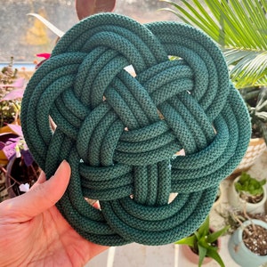 Rope Trivet, Nautical Rope Mat, Thump Mat, Colorful Trivet, Cooling Mat ...