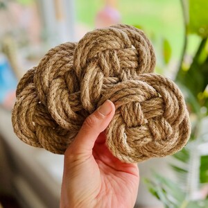 Turks Head Knot Nautical Coasters, Neutral Minimalist Scandi Rope ...