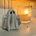 Cement Ghost Figurines, Ghost Decorations, Cute Ghost Decor, Halloween ...