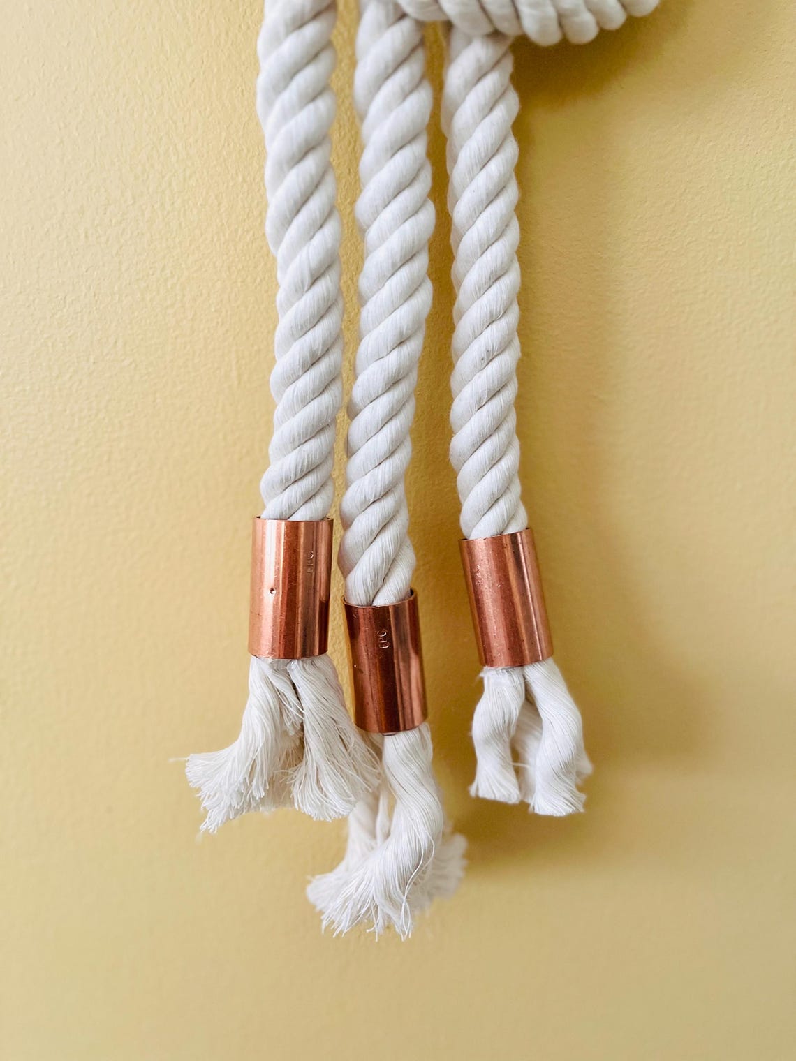 Large Minimalist 3D Rope Wall Art, Nautical Rope Art, Woven Fiber Art ...