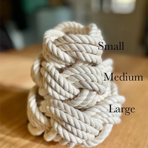 Cotton Nautical Rope Bowls, Storage Rope Containers, Beach House Decor ...