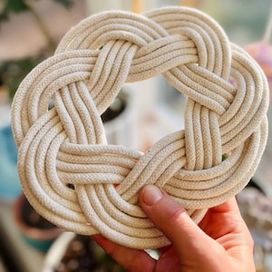 Rope Trivet, Nautical Rope Mat, Thump Mat, Rustic Farmhouse Trivet ...