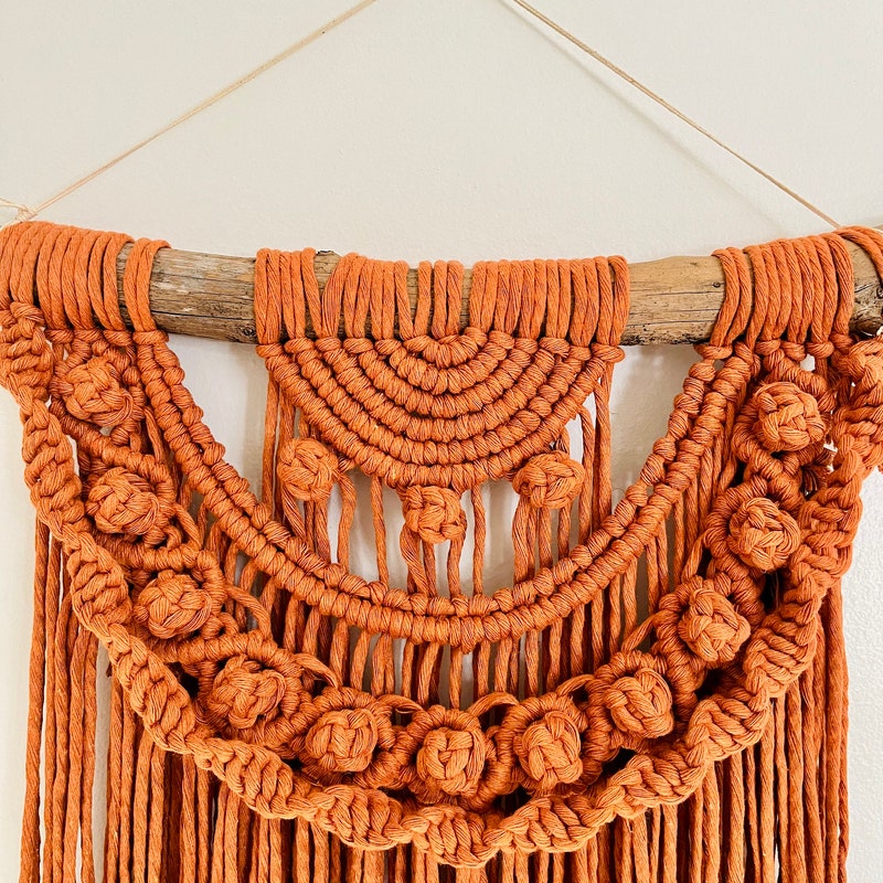 Blue Macrame Wall Hanging - Etsy