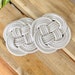 Turks Head Knot Nautical Coasters Neutral Minimalist Scandi - Etsy