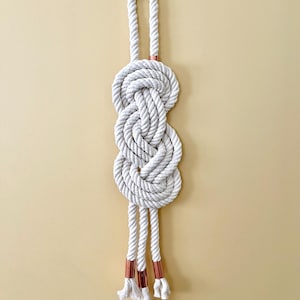 Large Minimalist 3D Rope Wall Art, Nautical Rope Art, Woven Fiber Art ...