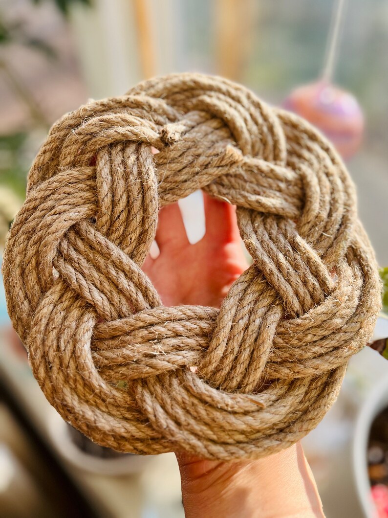 Rope Trivet, Nautical Rope Mat, Thump Mat, Rustic Farmhouse Trivet ...
