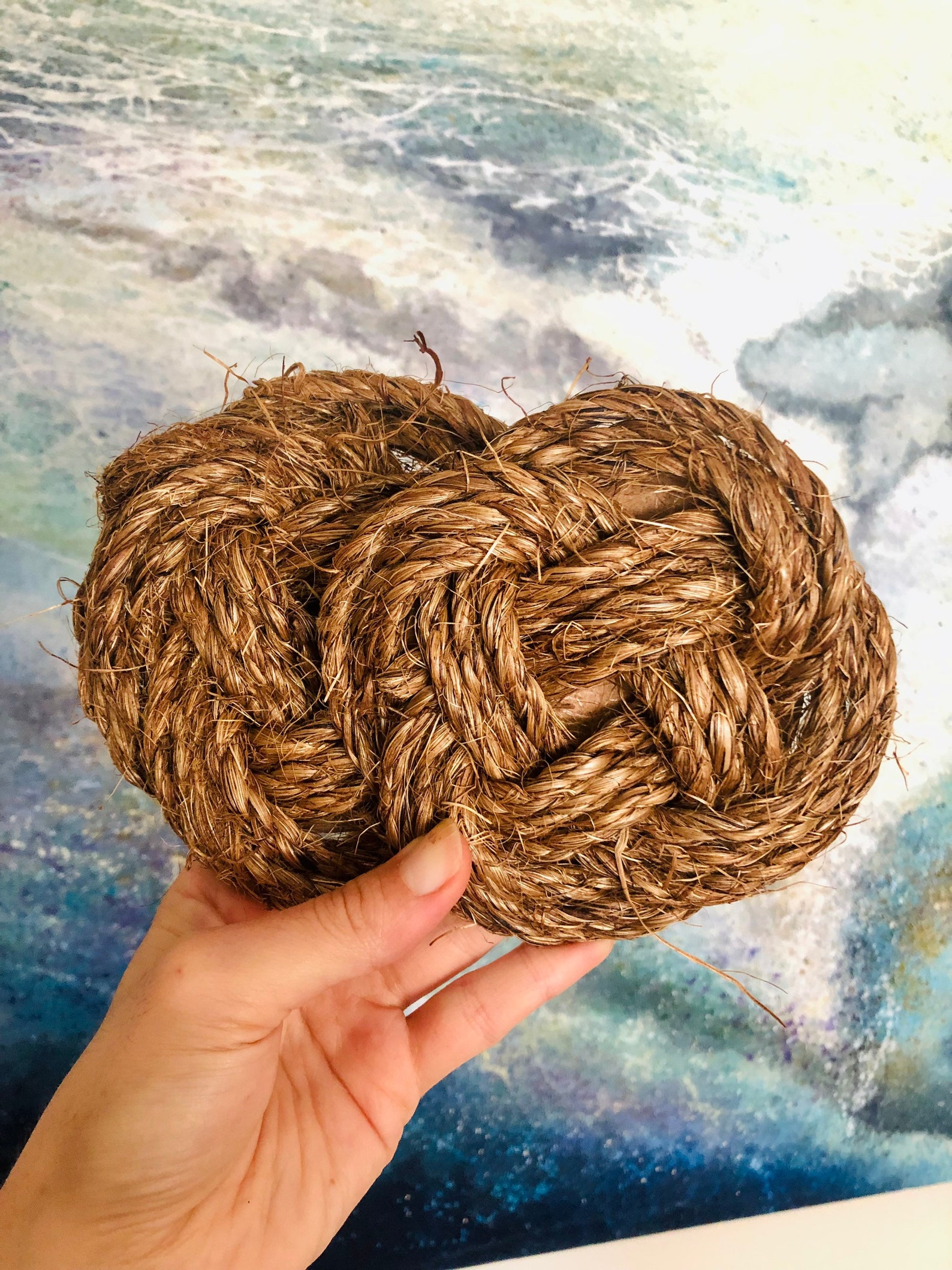 Turks Head Knot Nautical Coasters Neutral Minimalist Scandi - Etsy