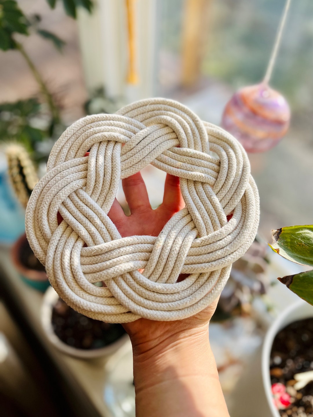 Rope Trivet, Nautical Rope Mat, Thump Mat, Rustic Farmhouse Trivet ...