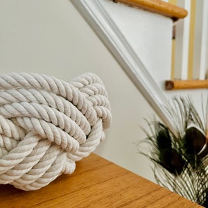 Cotton Nautical Rope Bowls, Storage Rope Containers, Beach House Decor ...