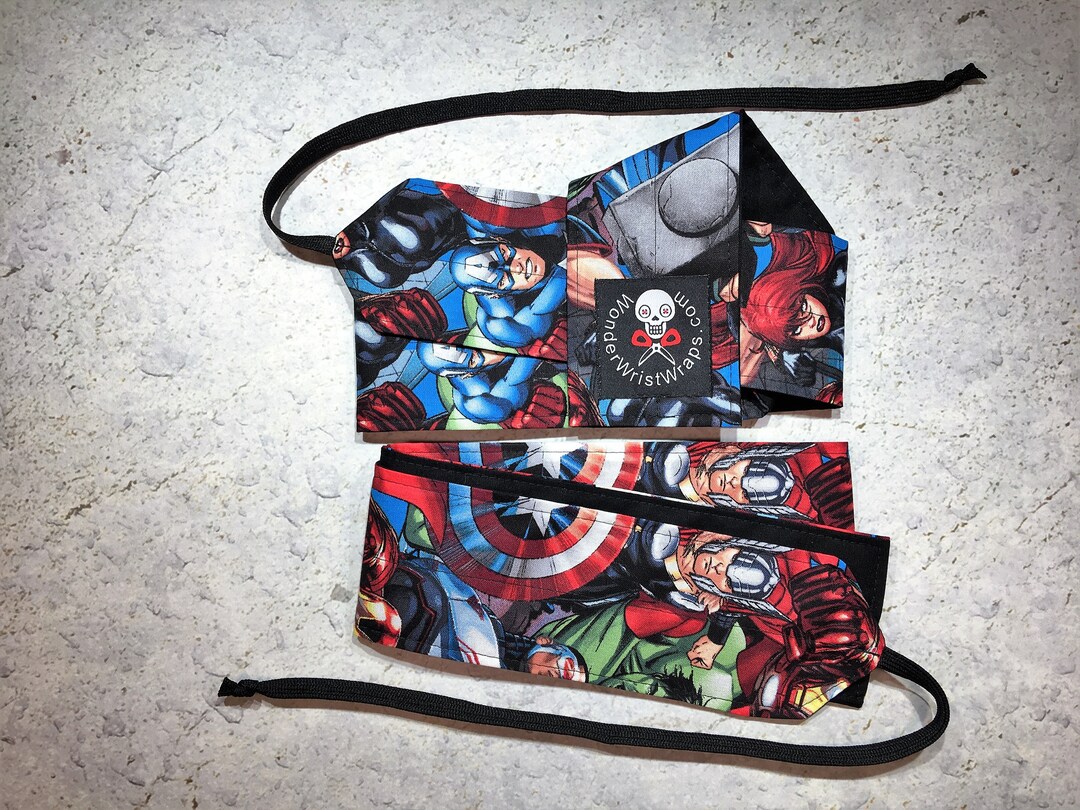 Avengers, Wrist Wrap, WOD, Weightlifting, Athletic, Marvel Super Hero ...