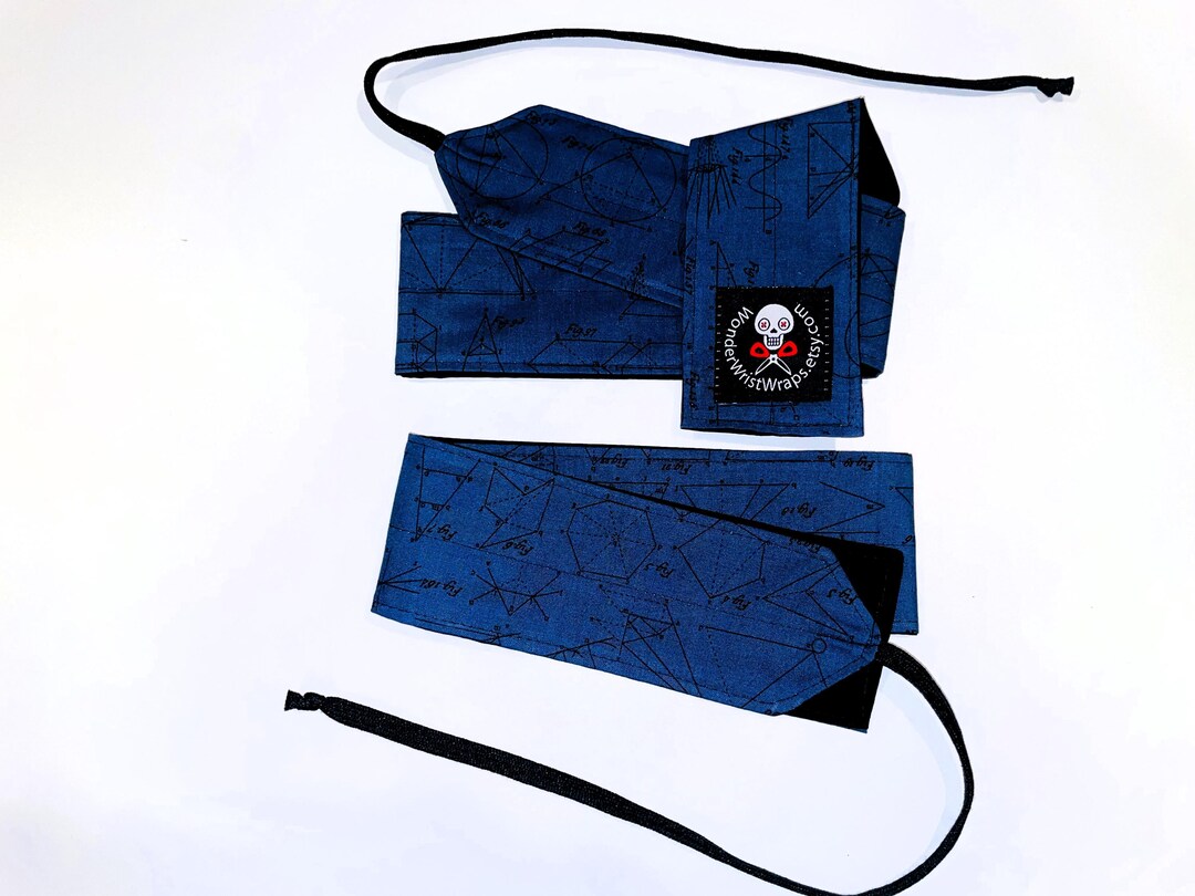 Geometry Print Weightlifting Wrist Wraps, WOD Support - Etsy
