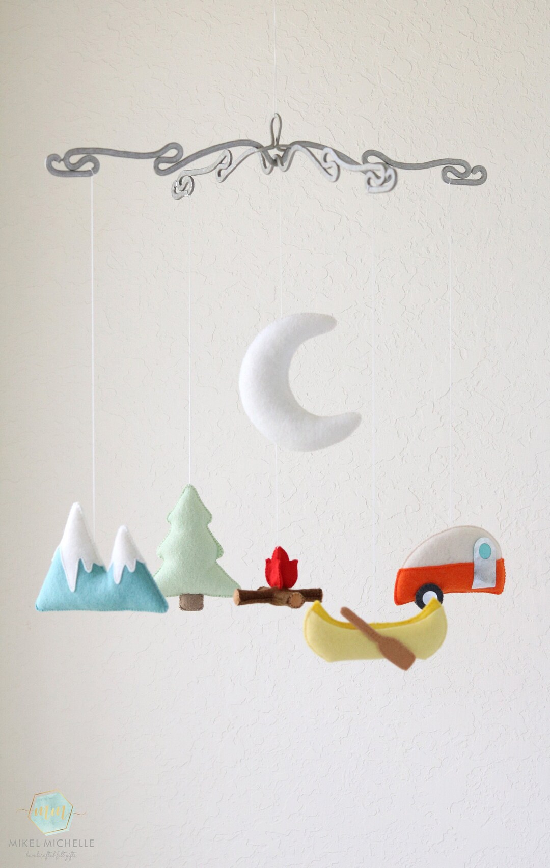 Camping Baby Mobile, Campfire and Camper Mobile, Outdoors Mobile ...