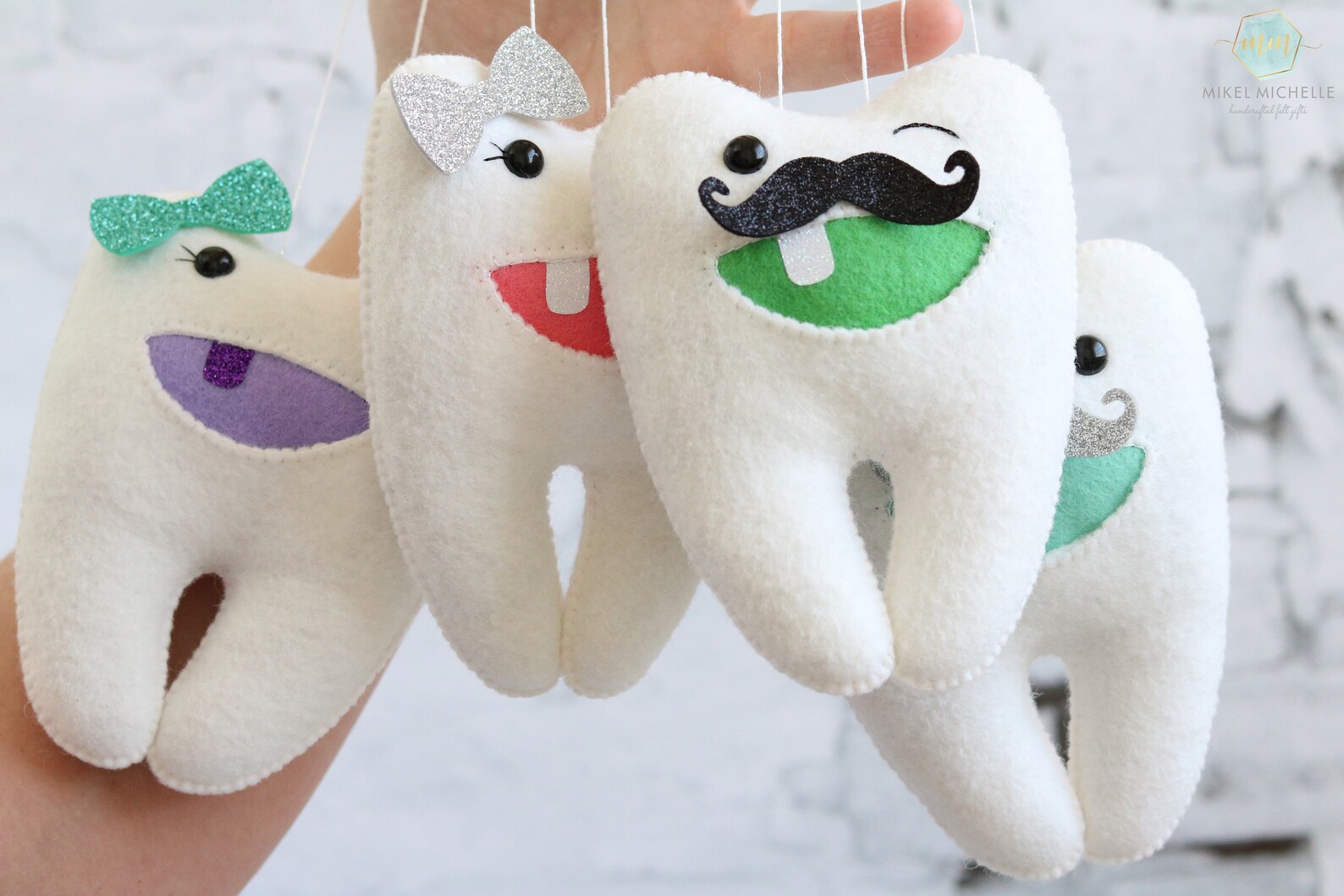 Plush Stuffed Tooth Pillow Felt Tooth Pillow Pocket Tooth - Etsy