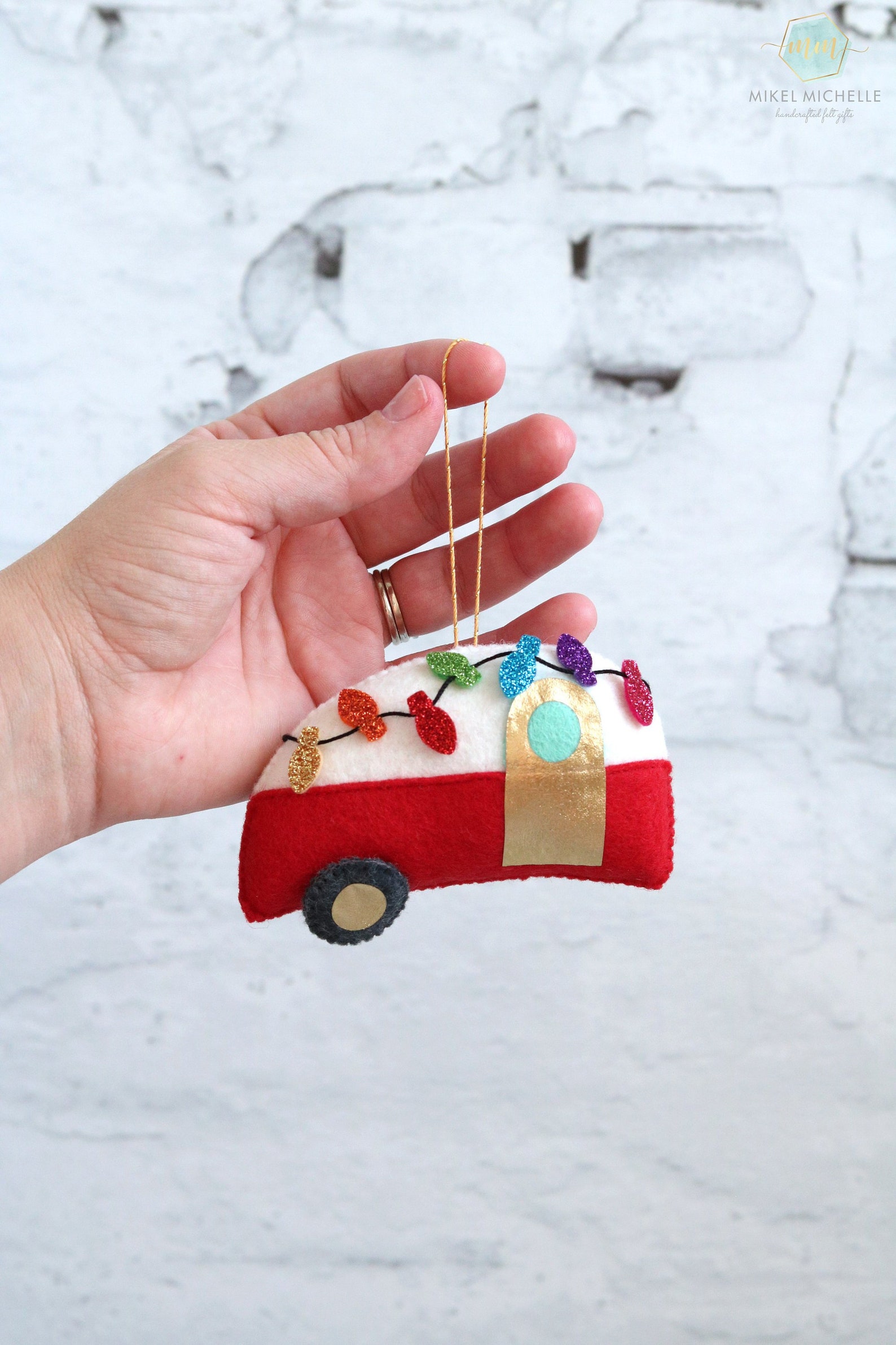 Camper Ornament Felt Camper Ornament Felt Camper Christmas | Etsy