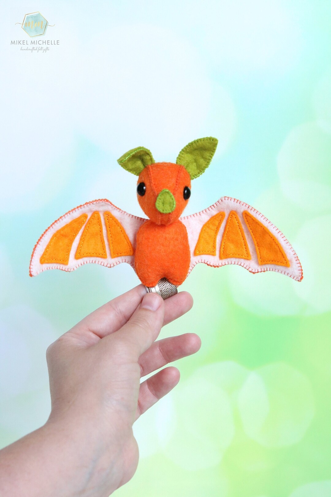 Orange Fruit Bat, Tangerine Fruit Bat, Small Bat Plushie, Fruit Bat ...