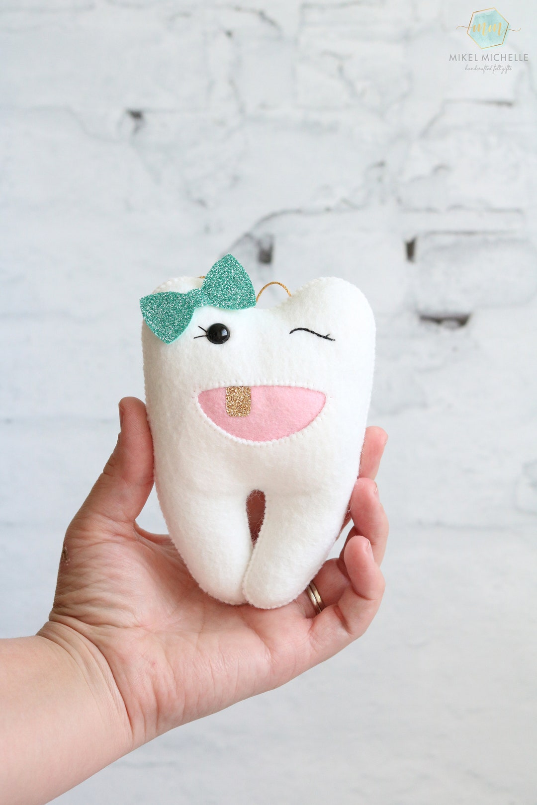 Plush Stuffed Tooth Pillow, Felt Tooth Pillow, Pocket Tooth, Silly ...