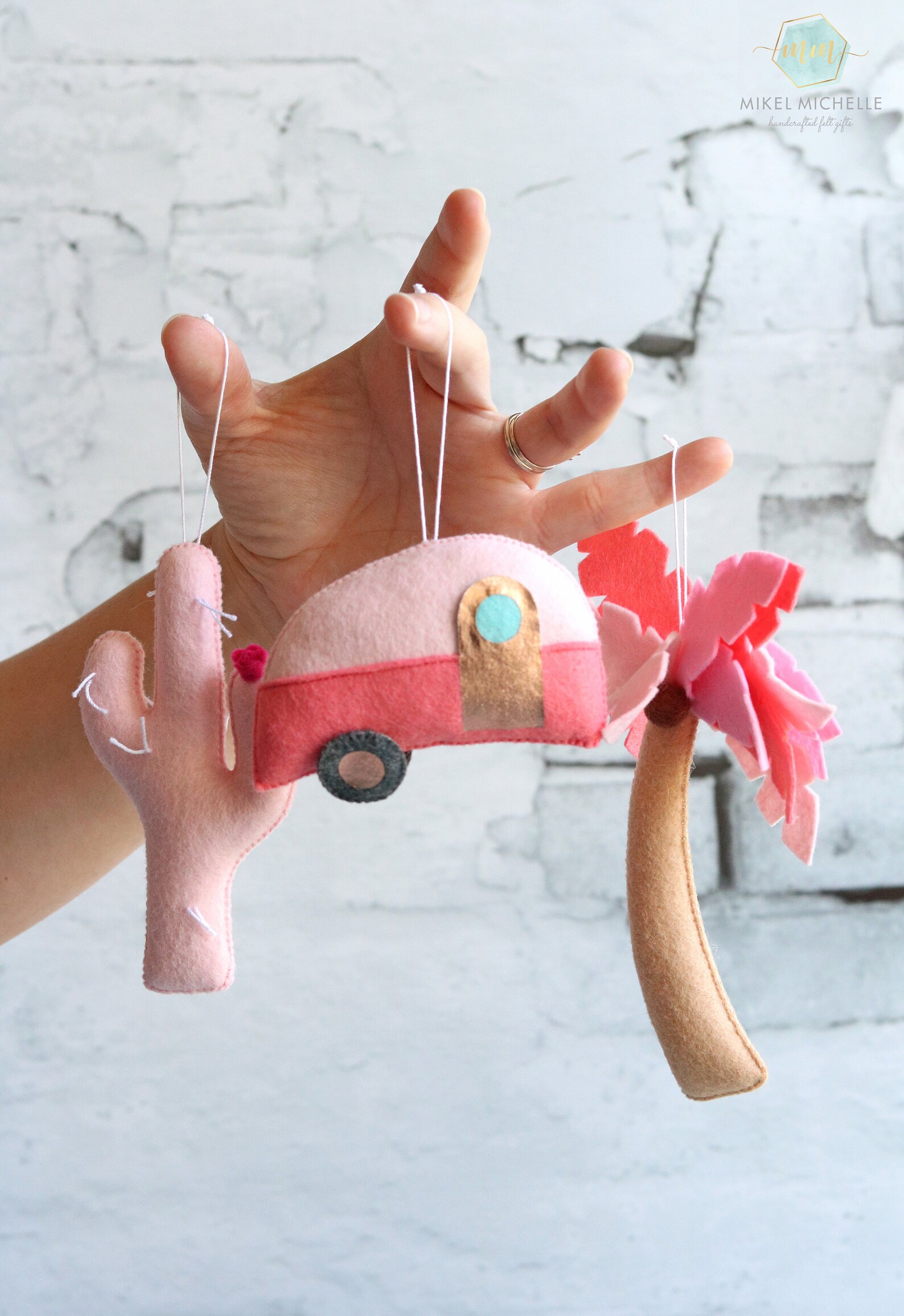 Palm Tree Ornament Felt Palm Tree Ornament Tropical - Etsy