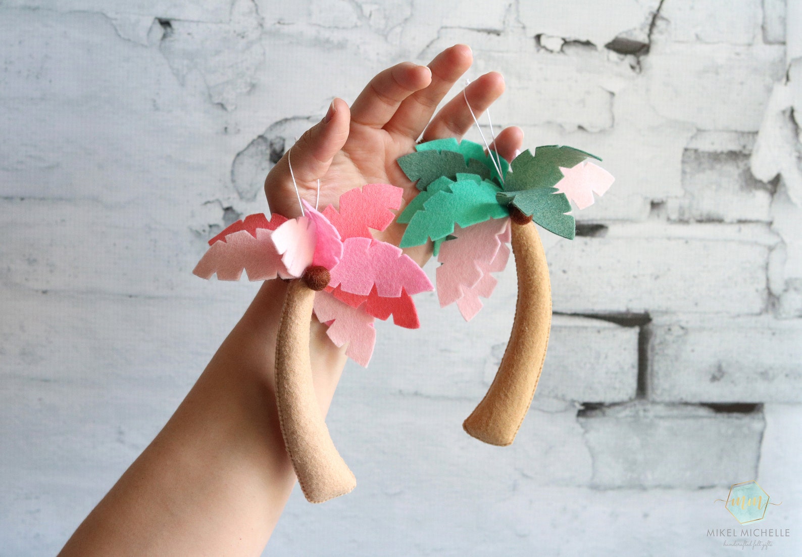 Palm Tree Ornament Felt Palm Tree Ornament Tropical - Etsy