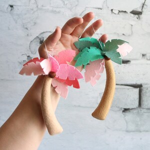 Palm Tree Ornament, Felt Palm Tree Ornament, Tropical Ornament, Felt ...