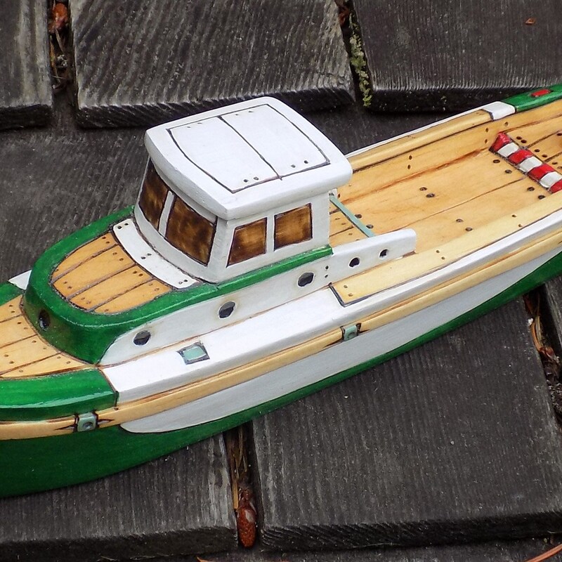 Wooden Toy Boat - Etsy