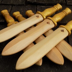 GOLDEN Peter Pan Wood Toy Short Sword - Etsy