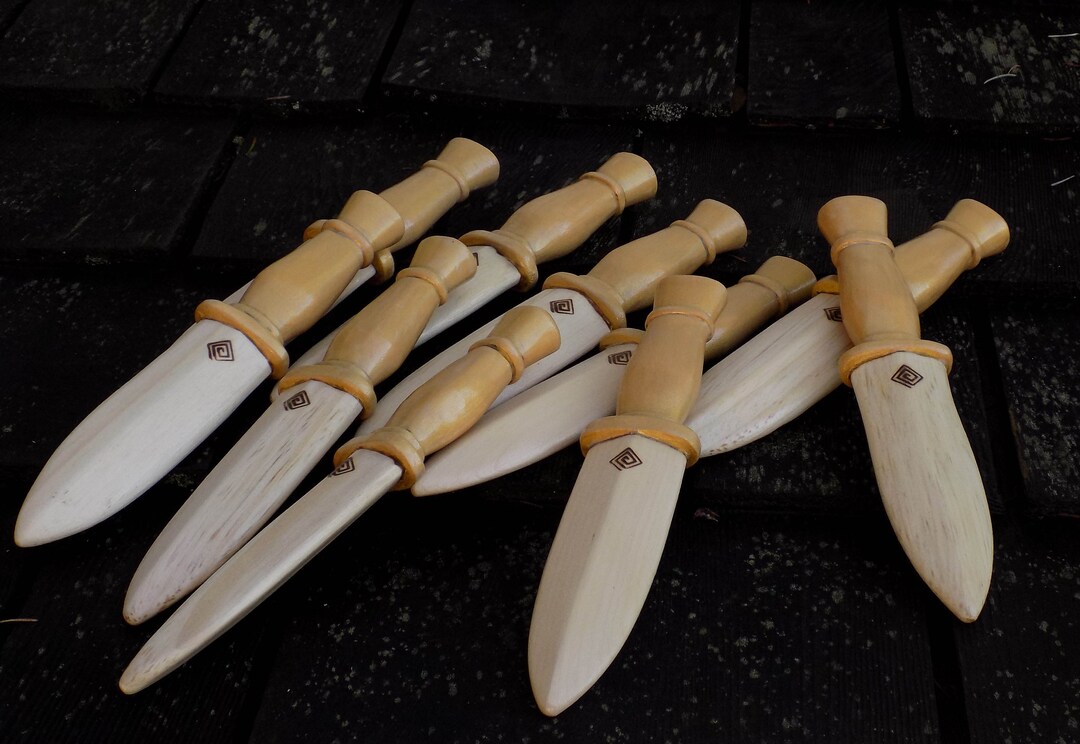 GOLDEN Peter Pan Wood Toy Dagger - Etsy