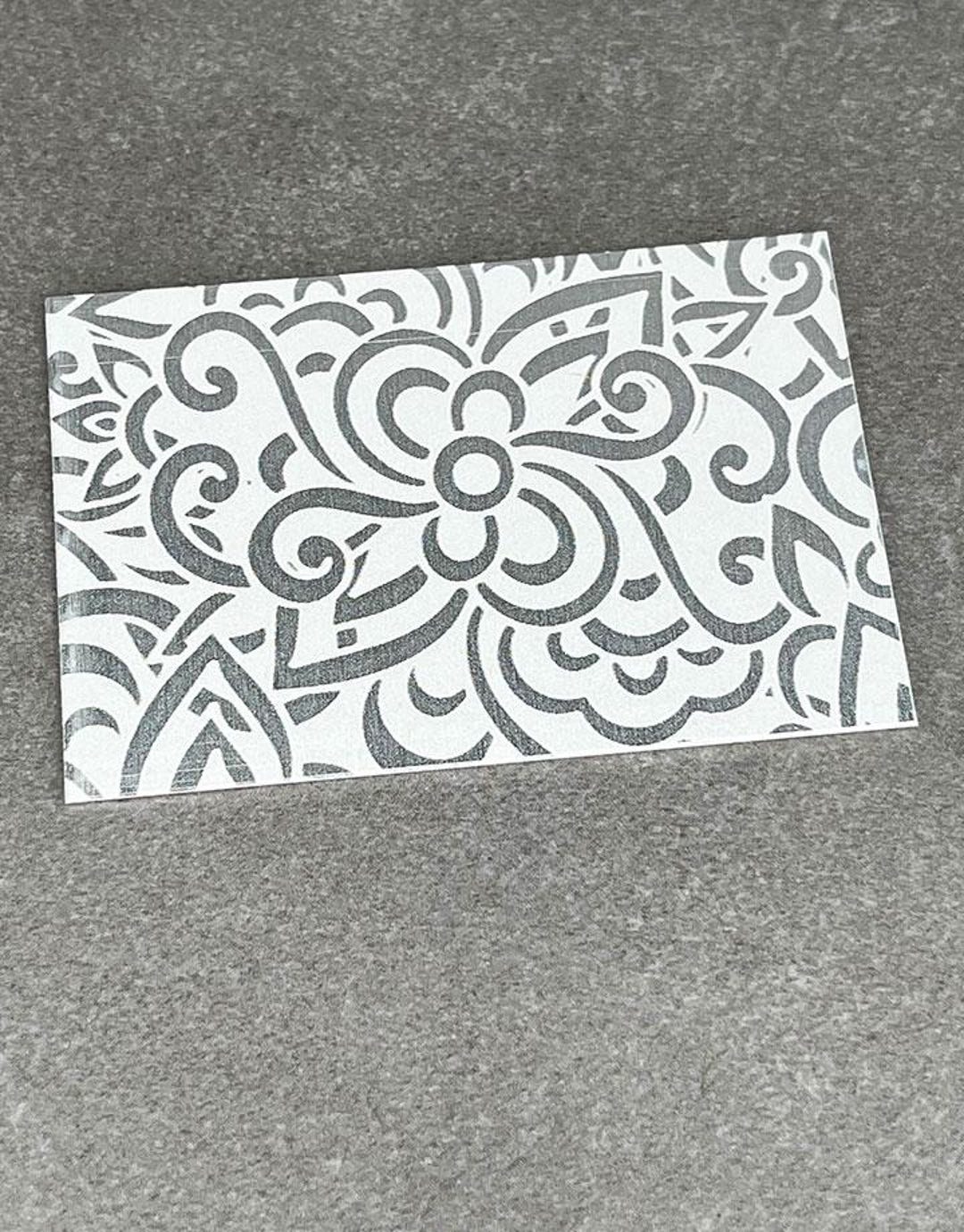 Laser Engraved Pattern Aluminum Sheet (bold Floral) 3x2" (ALP0010) - Etsy