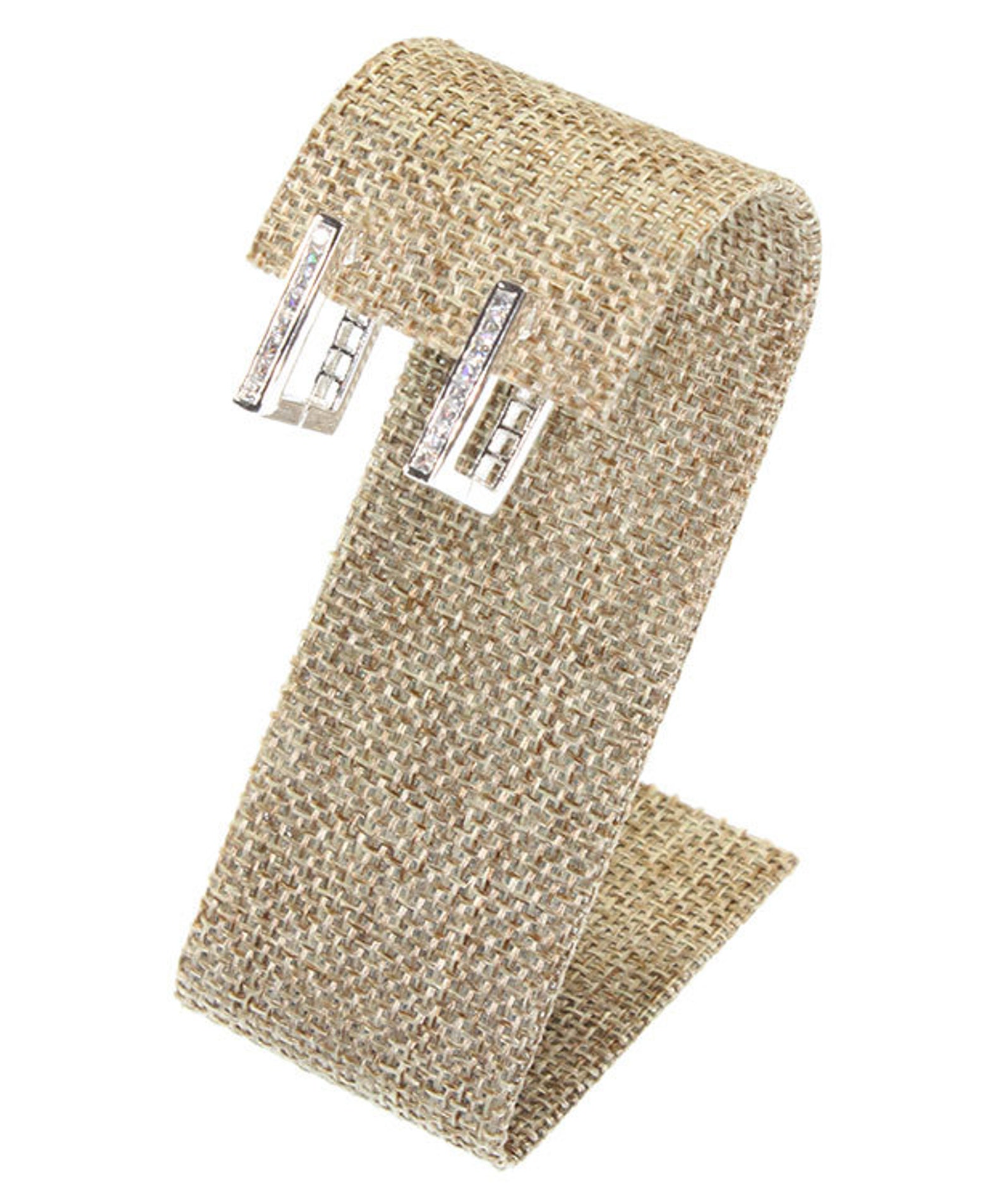 Burlap Double Earring Stand 1-1/2 X 2-1/8 X 3-1/4 (pkg of 3) (DER3293 ...
