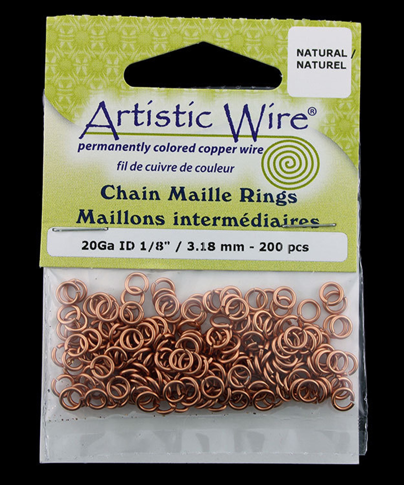 Artistic Wire Natural Copper Jump Ring 4.3mm ID 11/64 | Etsy