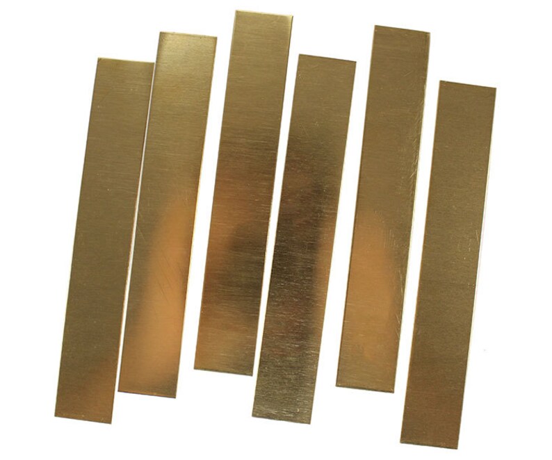 Red Brass Sheet 22ga 1" X 6" .64mm Thick (pkg of 6) (BS22-1) - Etsy
